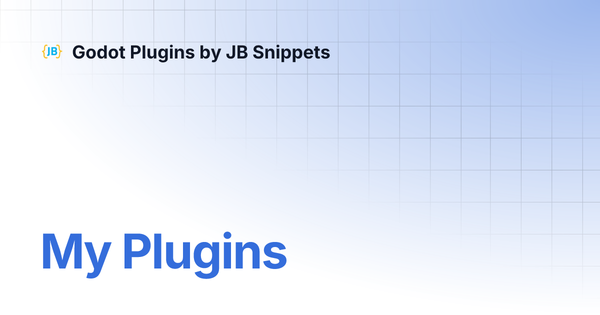 My Plugins | Godot Plugins by JB Snippets